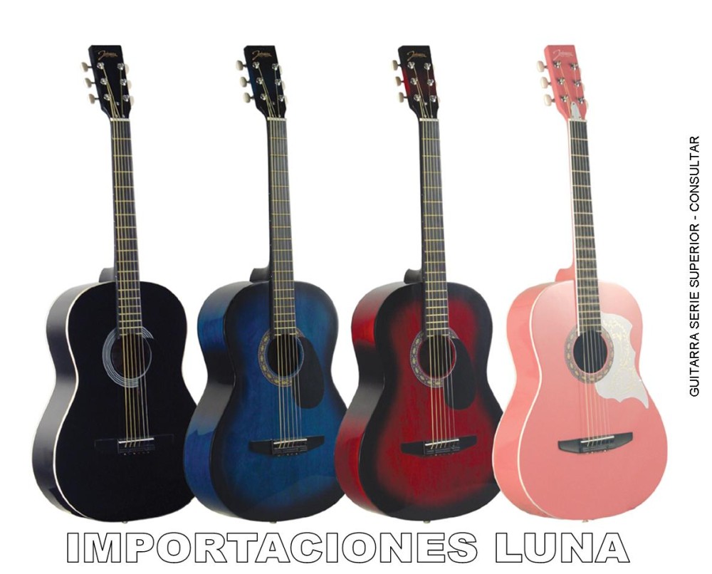 guitarra acustica de colores | Importaciones Luna Peru